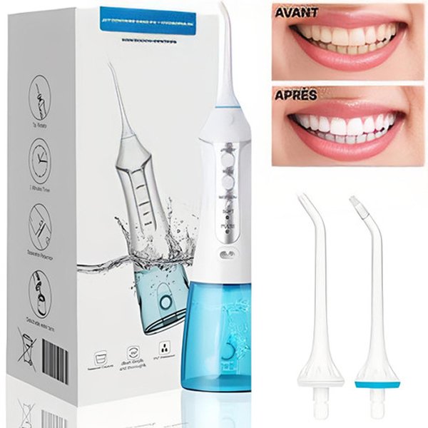 Jet dentaire sans fil hydropulseur – nettoyage interdentaire efficace ...